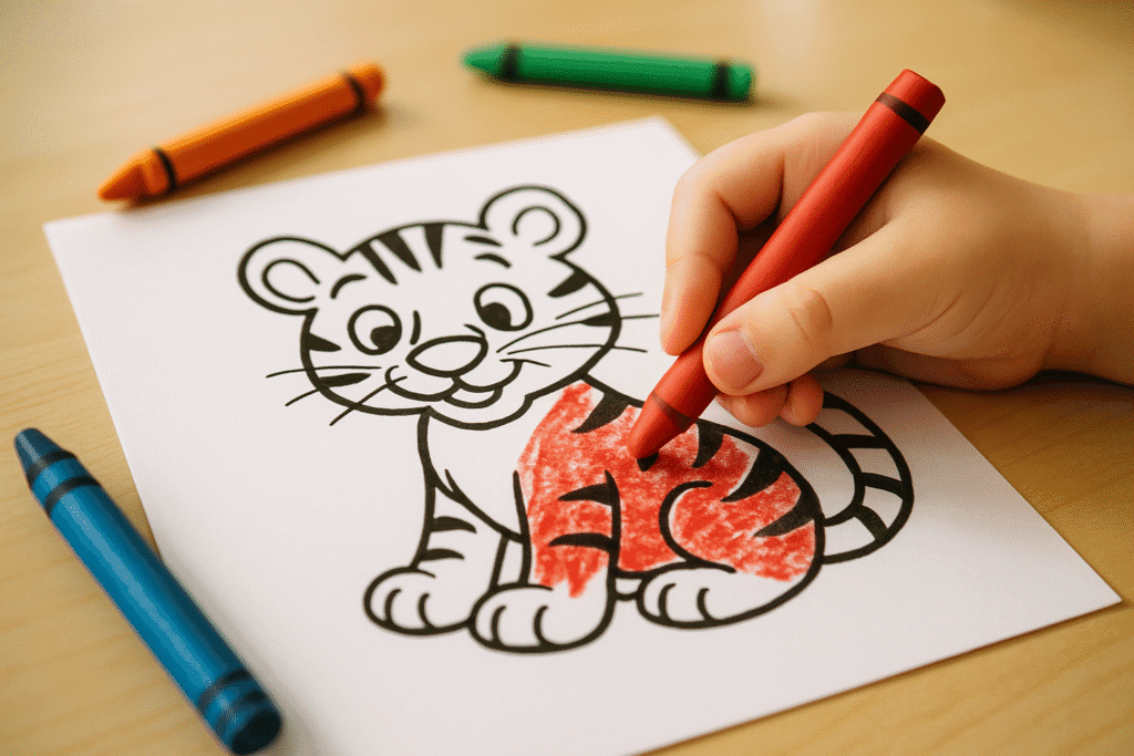 Roar with Creativity! Tiger Coloring Pages for Kids - Coloring Pages Bundle